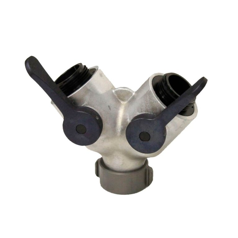 Wye Valve 1.5" F NST x two 1" Male NPSH - LineGear